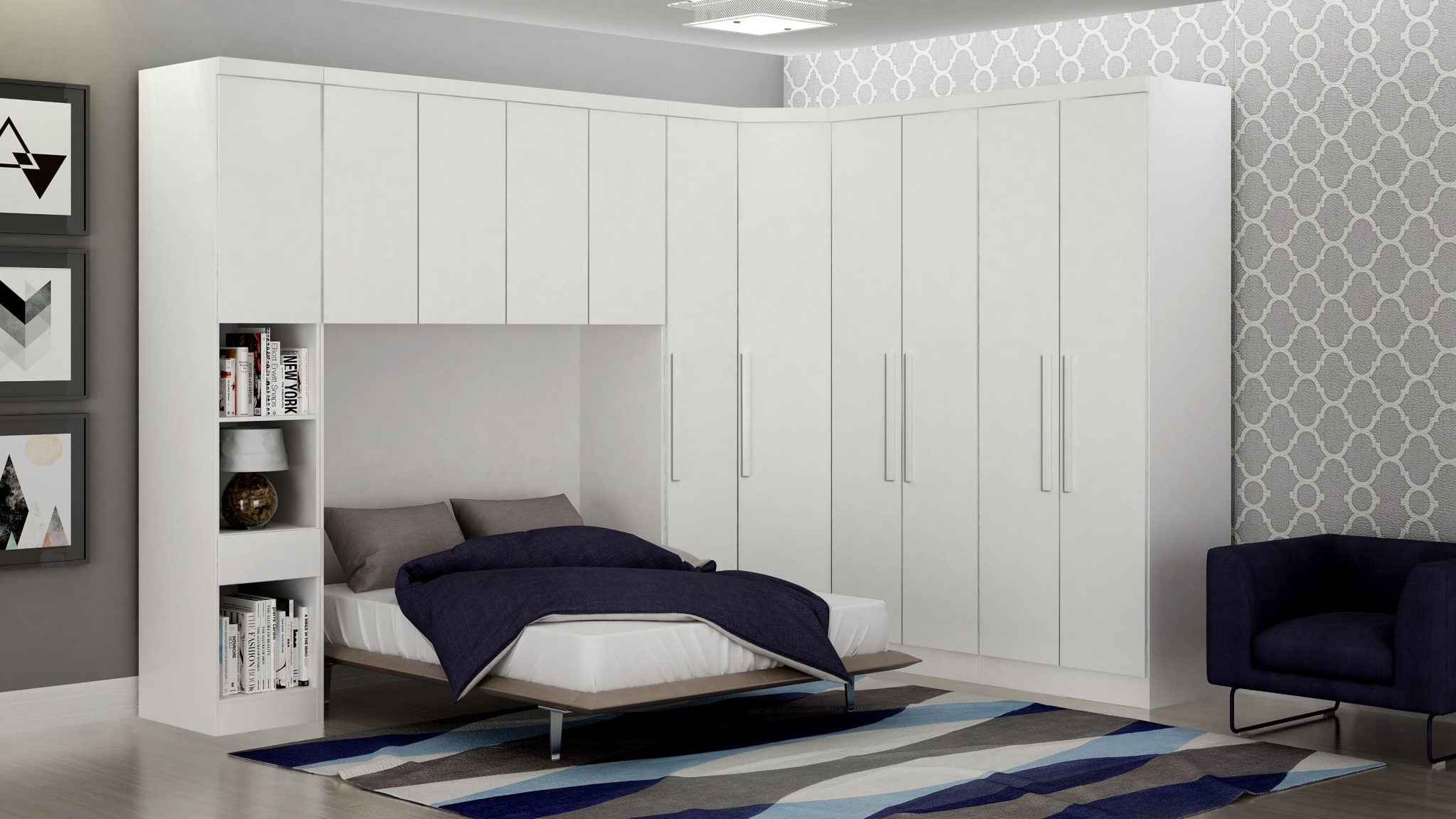 GUARDA-ROUPA MODULADO CASAL 005 - Novo Horizonte