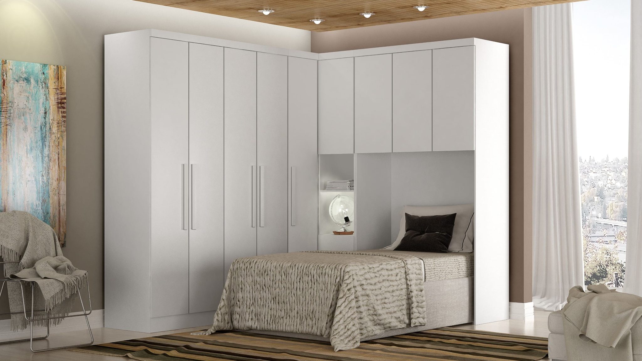 GUARDA-ROUPA MODULADO SOLTEIRO 004 - Novo Horizonte