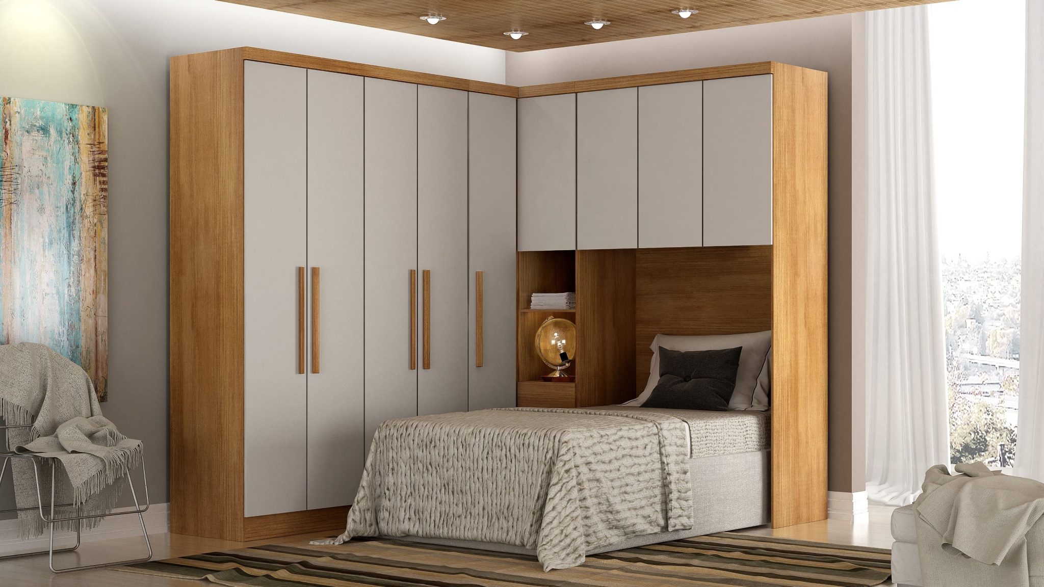 GUARDA-ROUPA MODULADO SOLTEIRO 004 - Novo Horizonte